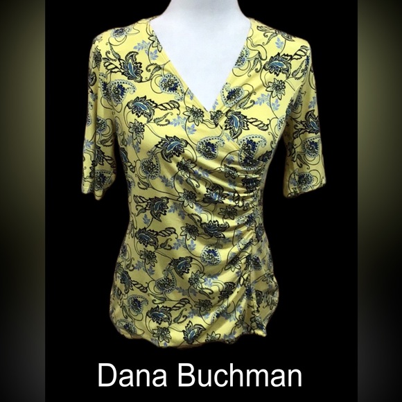 Dana Buchman | Tops | Nwt Dana Buchman Ruched Front Blouse Crossover ...